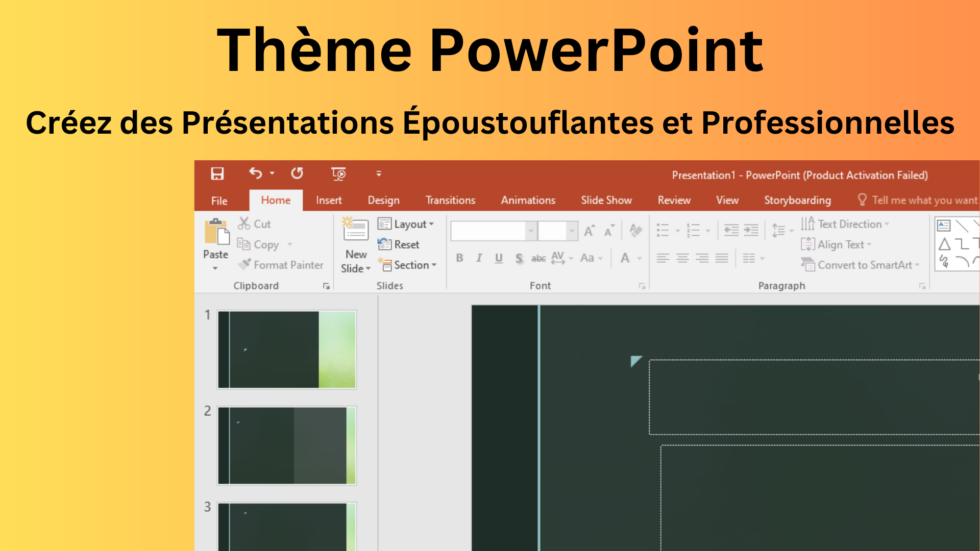 Thème PowerPoint : Créez des Présentations captivantes